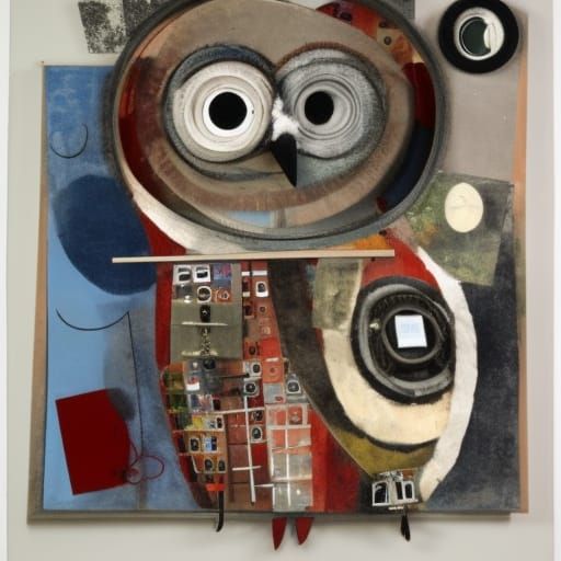 owl Jean Tinguely - AI Generated Artwork - NightCafe Creator