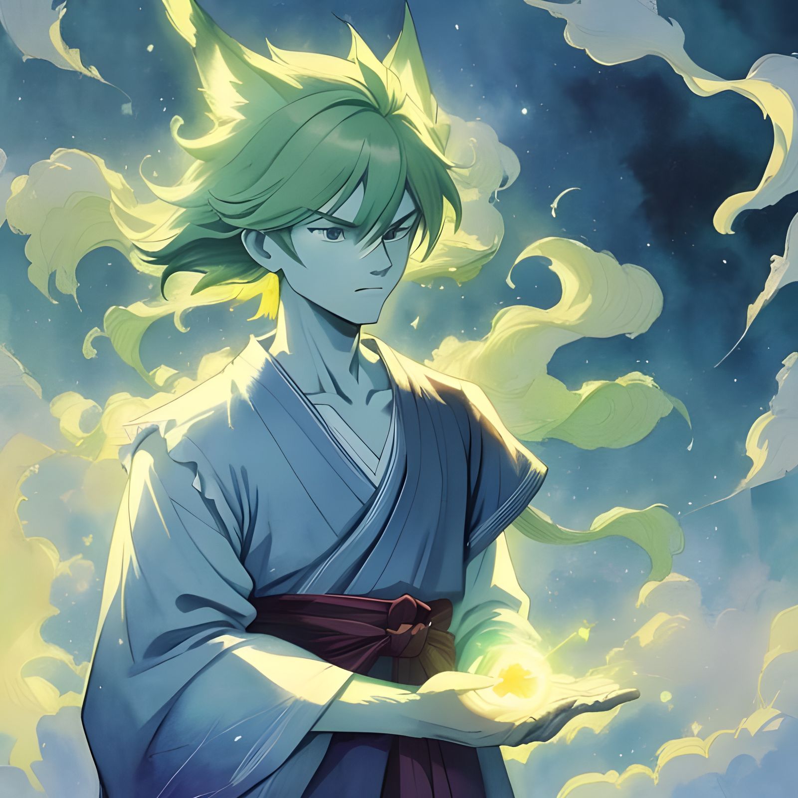 The Aura. - Surreal Green Namekian Alien in Japanese Anime S...