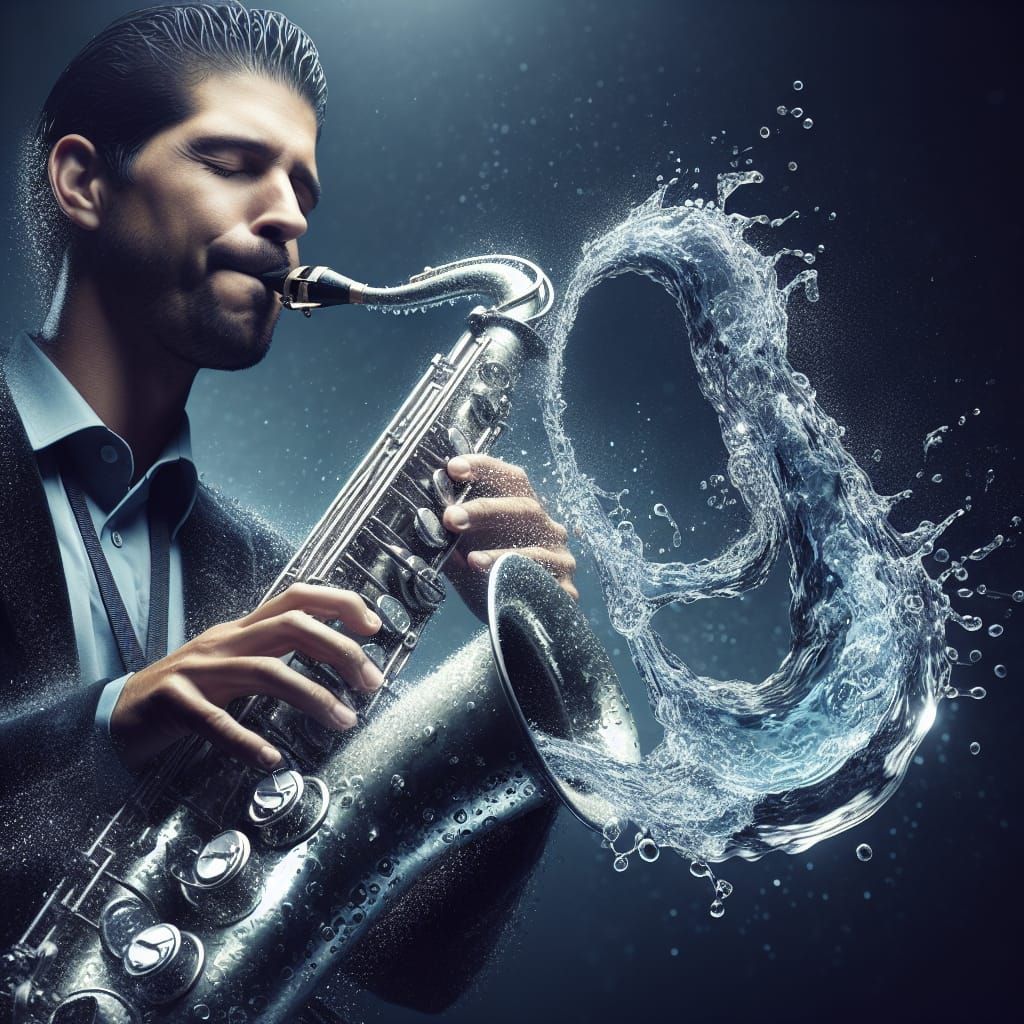 Man playing saxophone - AI Generated Artwork - NightCafe Creator