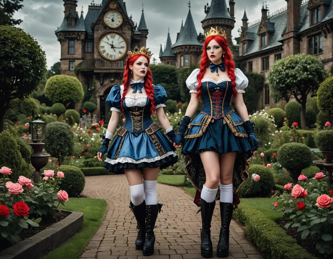 "Alice In The Night Garden" : Custom Steampunk.12 - AI Generated ...