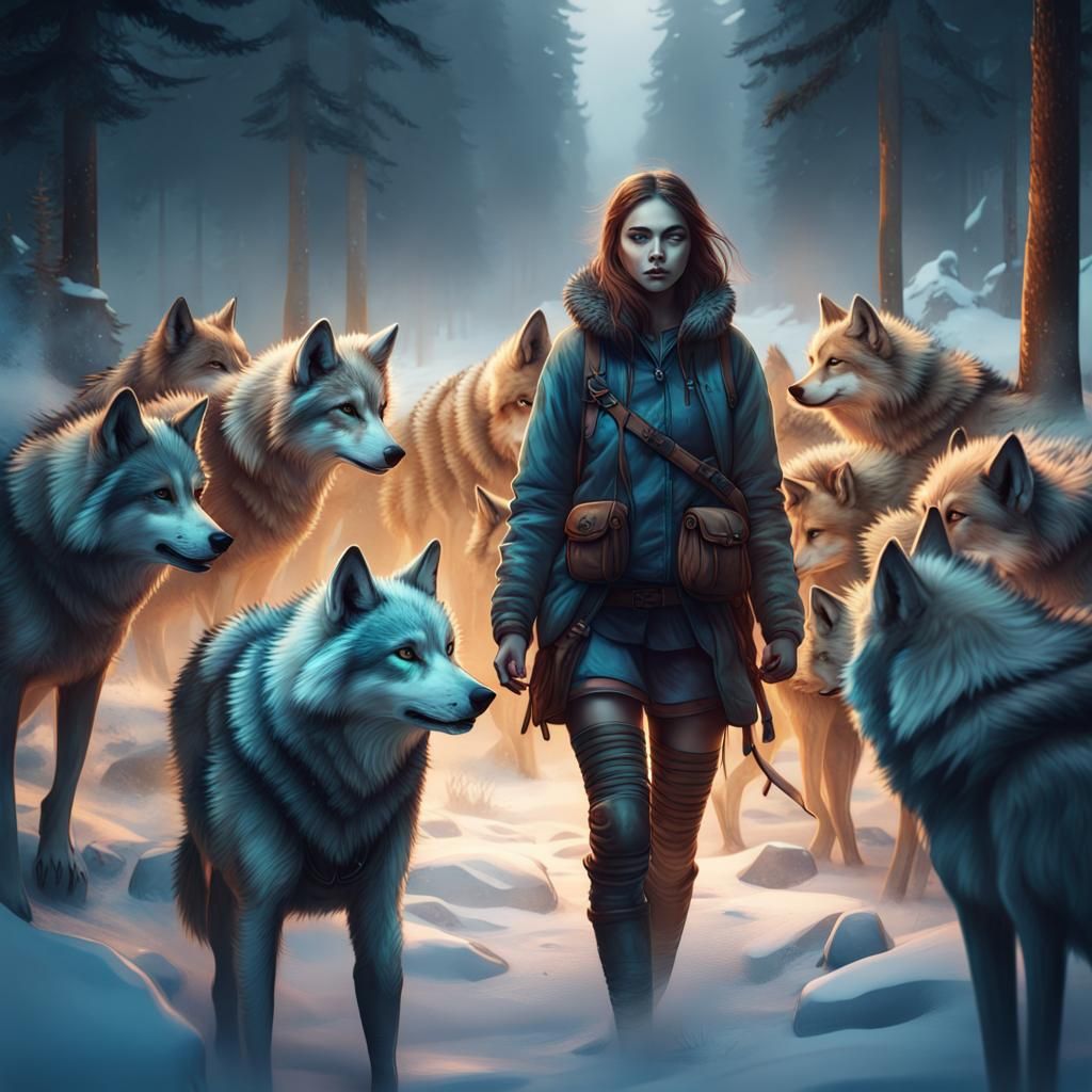 Raised By Wolves - AI Generated Artwork - NightCafe Creator