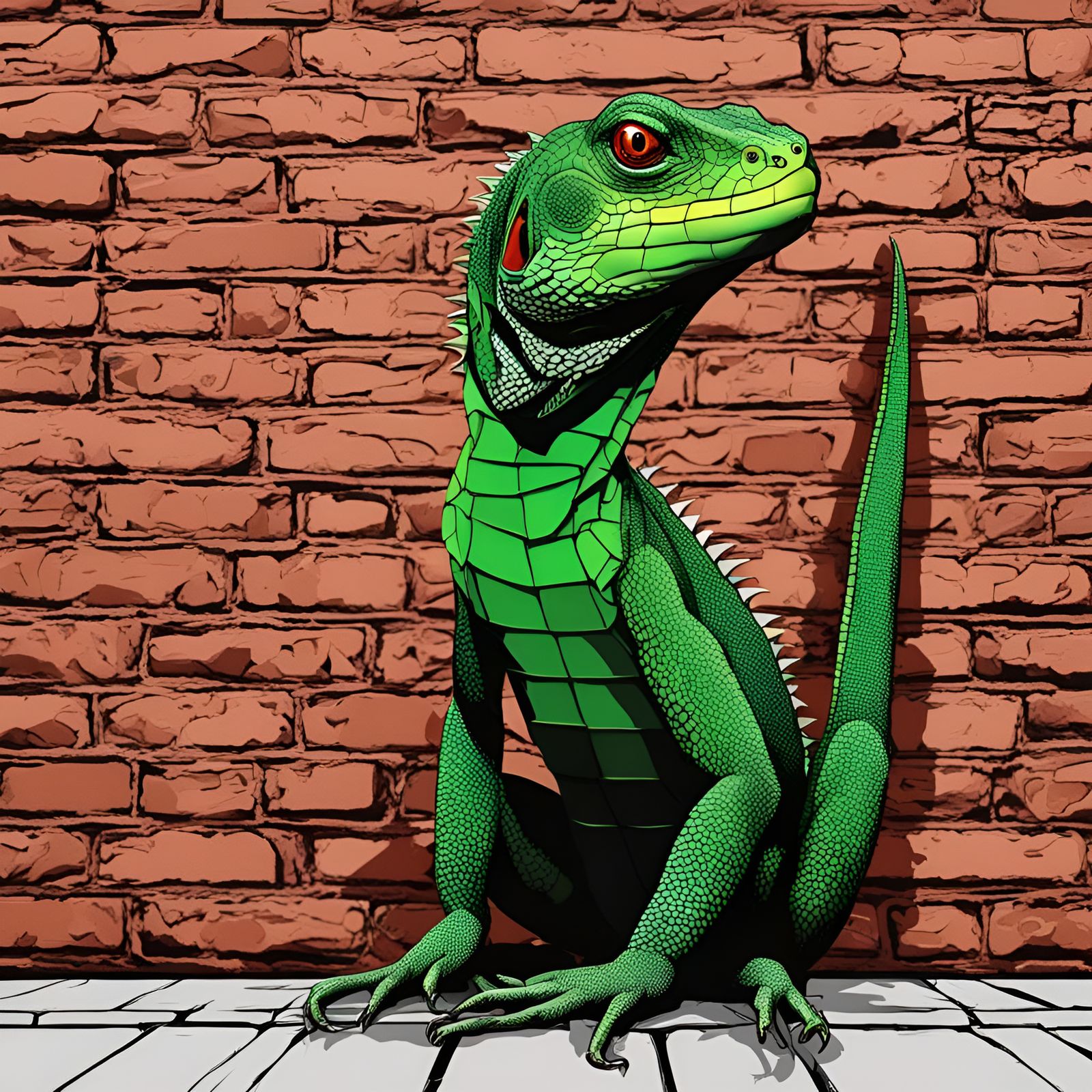 Listening Lizard - AI Generated Artwork - NightCafe Creator