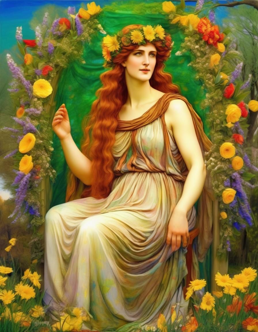 Demeter, waiting for for her daughter - AI Generated Artwork ...