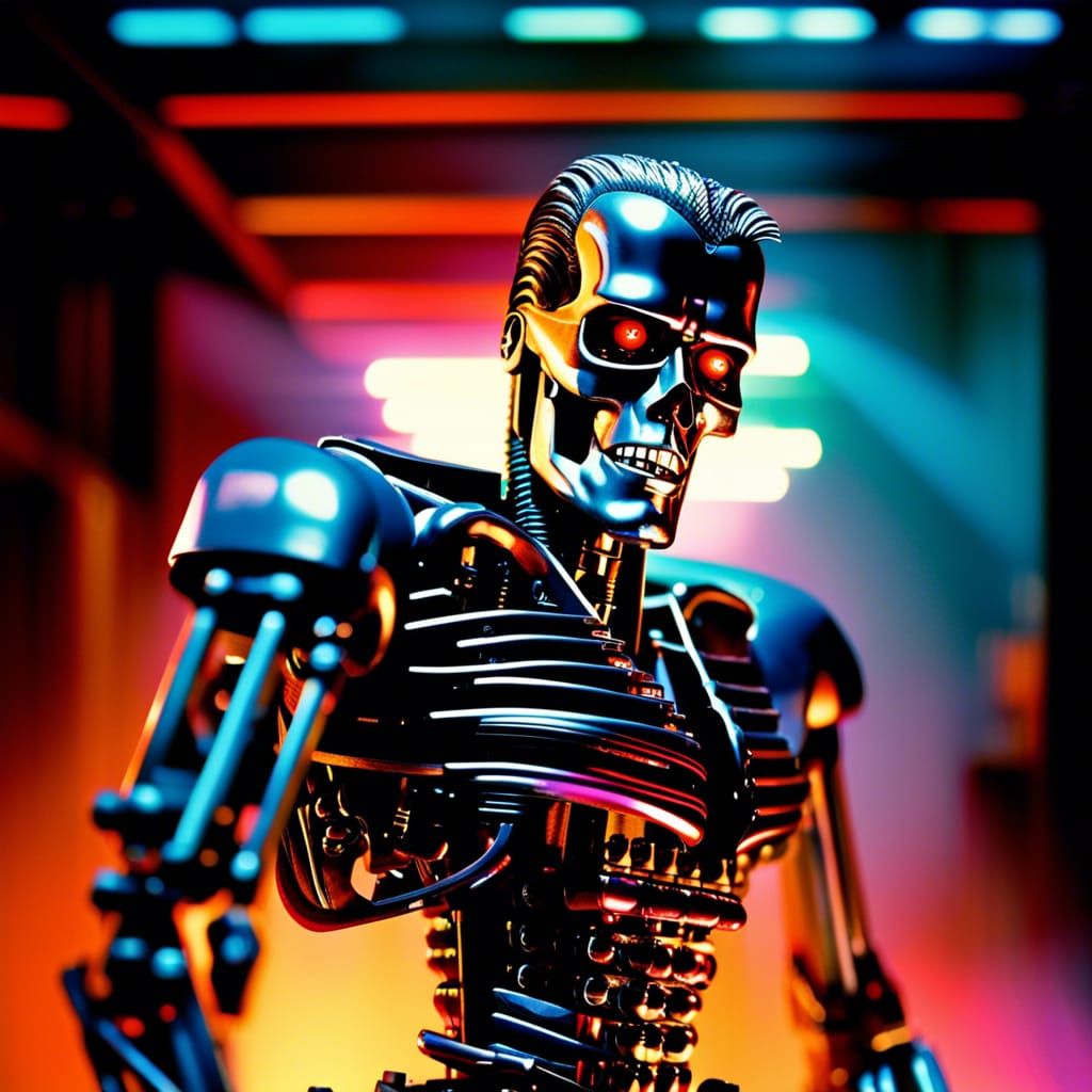 "The Terminator", an Italian science-fiction horror film directed by ...