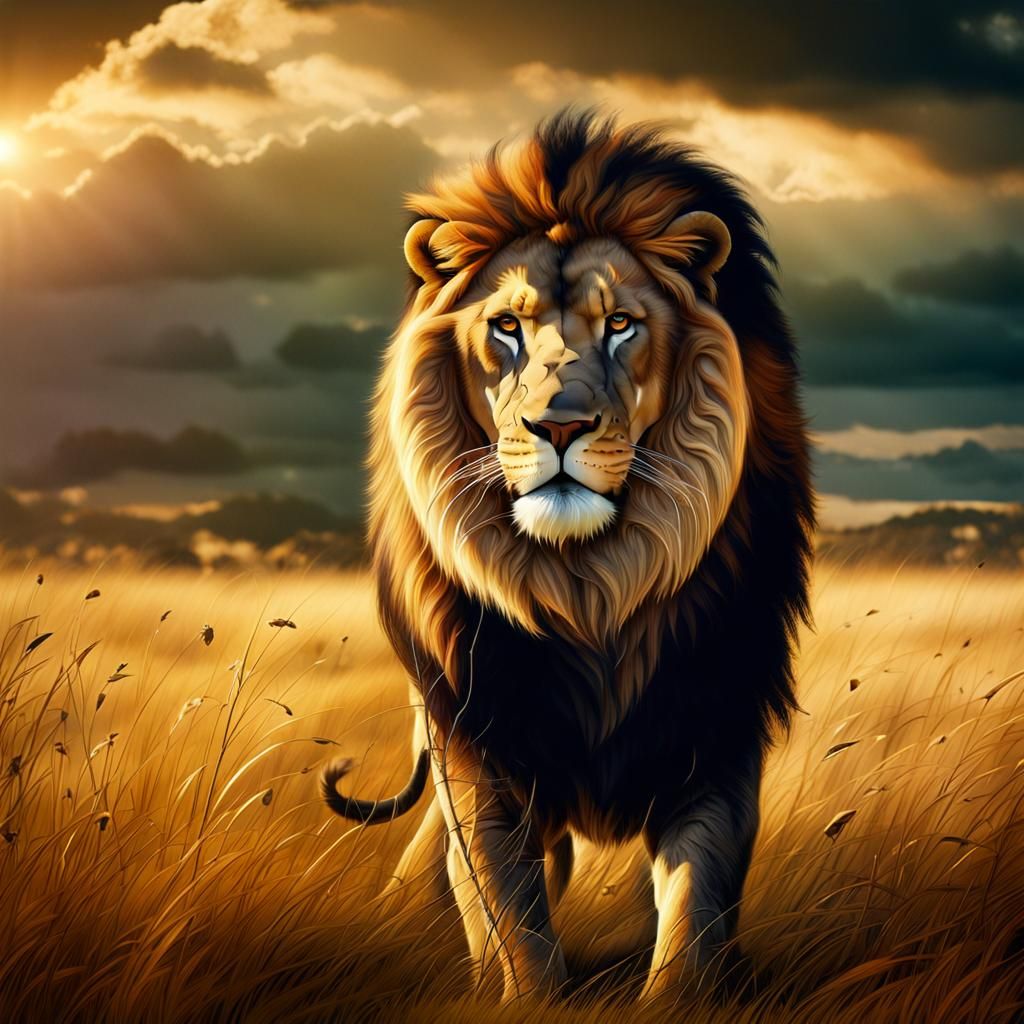 Handsome lion - AI Generated Artwork - NightCafe Creator