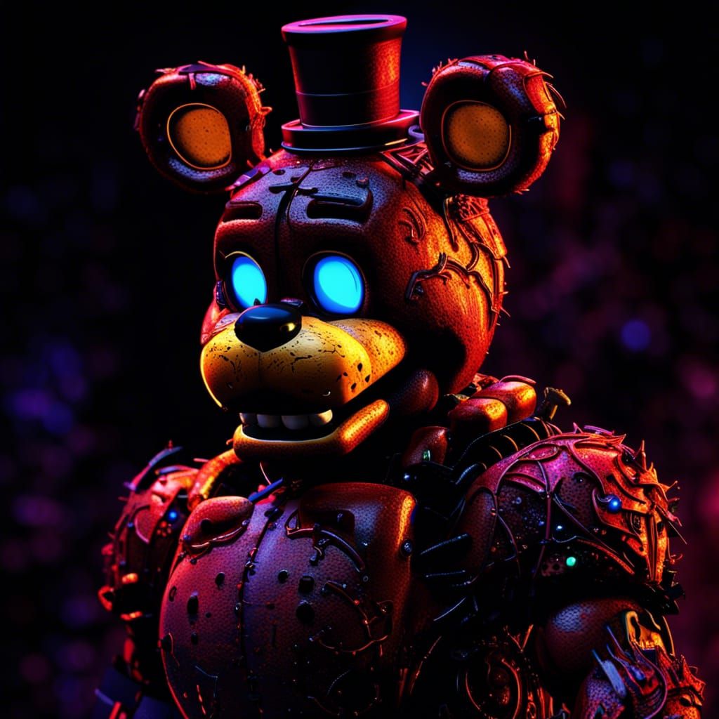 neon freddy - AI Generated Artwork - NightCafe Creator