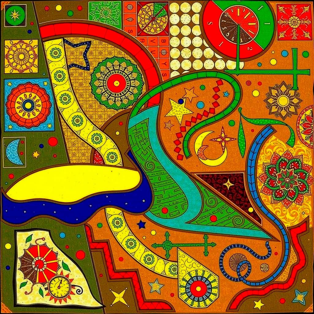 Saddle Surfaces in Dynamical Systems Geometry - AI Art