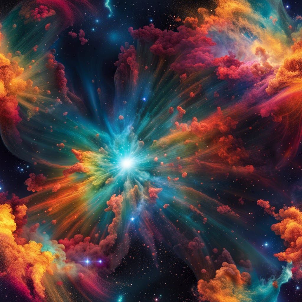 Nebula Exploding - AI Generated Artwork - NightCafe Creator