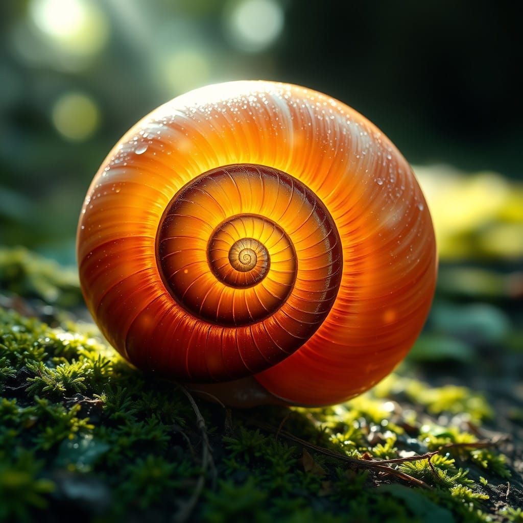 Fibonacci - Fibonacci Shell in Golden Ratio Splendor