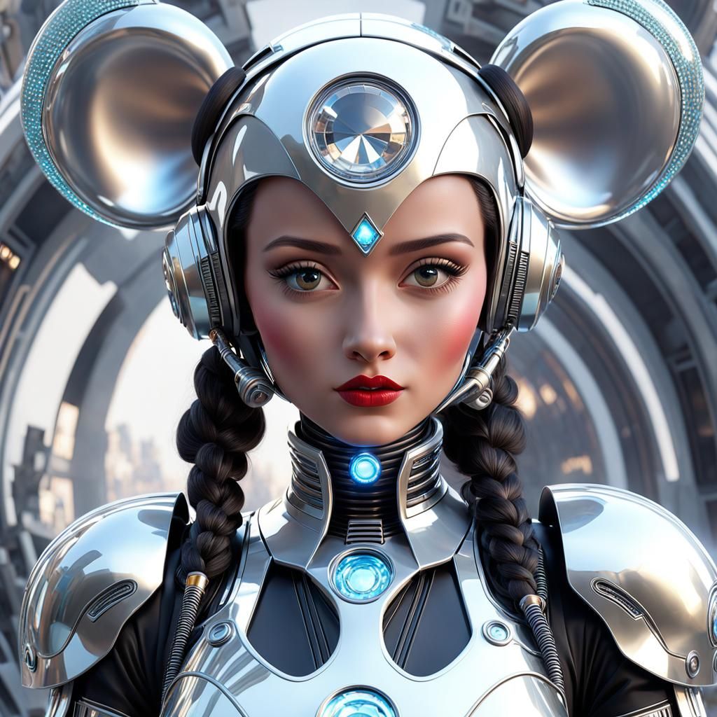 Minnie Mouse Girl - AI Generated Artwork - NightCafe Creator