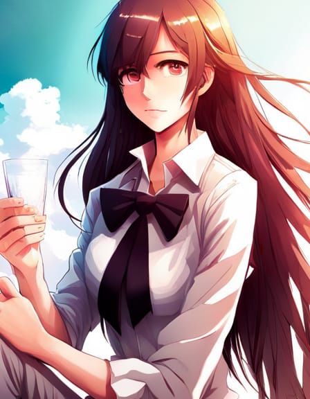 Portrait of a Simple Lady (SDXL) - AI Generated Artwork - NightCafe Creator