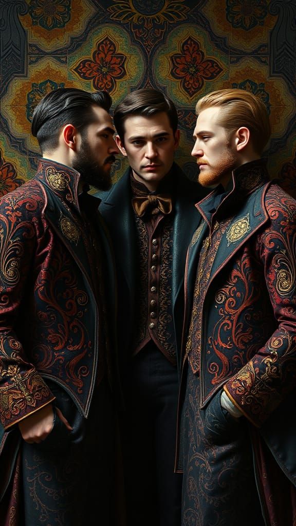 Fairytale Love Triangle Tim Burton complementary colors deep color ...