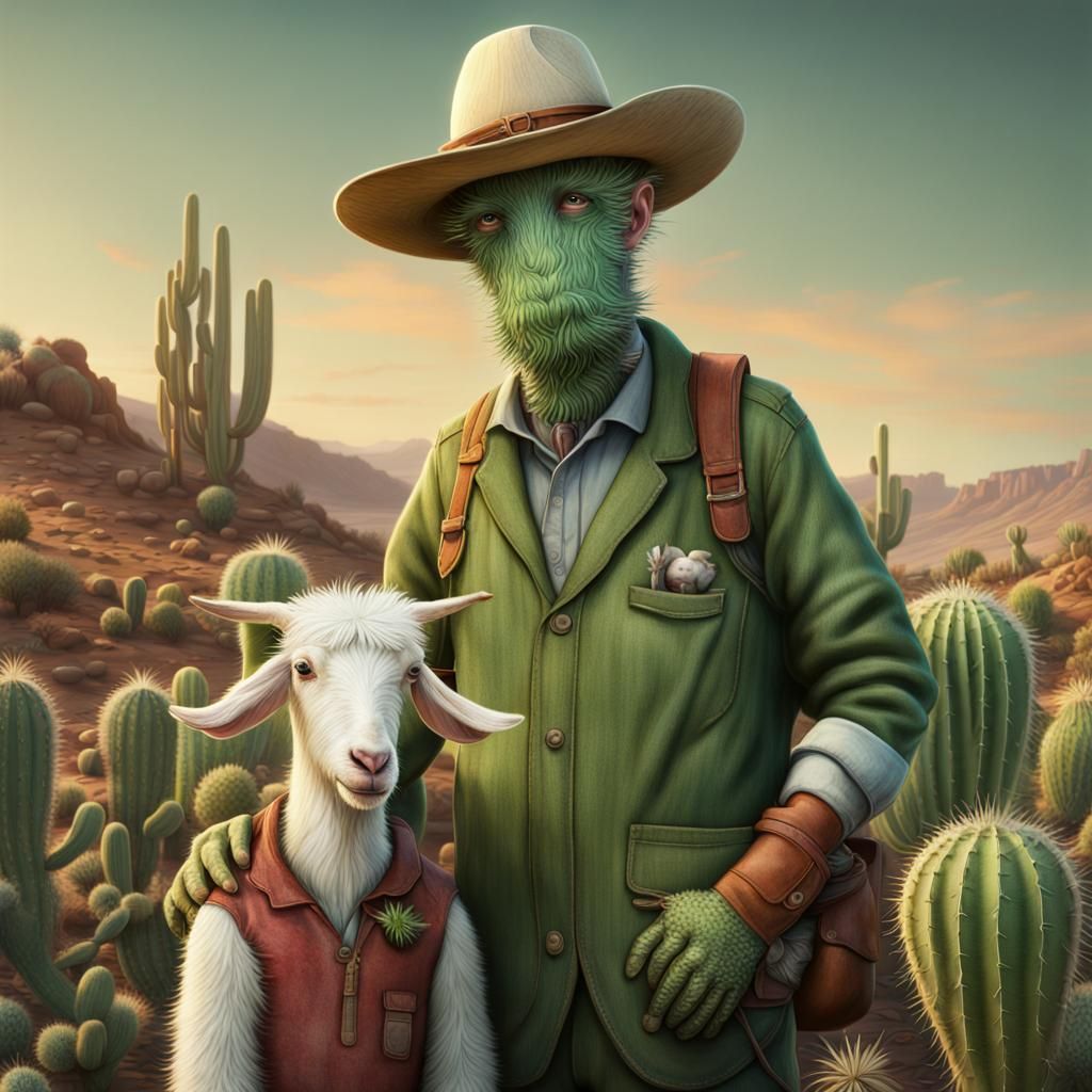 Cactus man 😂 - AI Generated Artwork - NightCafe Creator