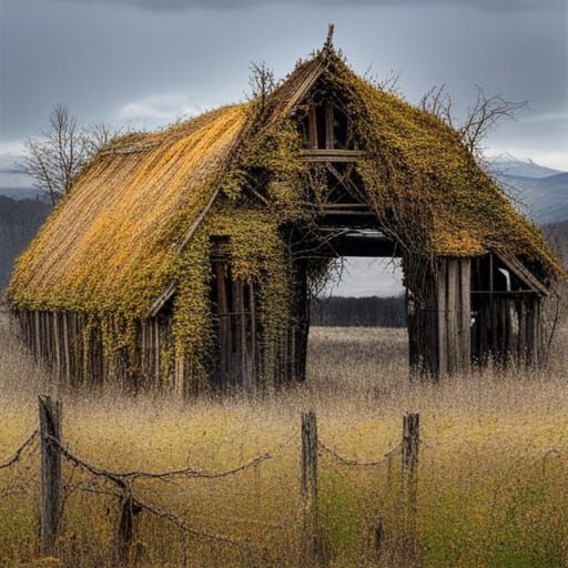 Old barn - AI Generated Artwork - NightCafe Creator