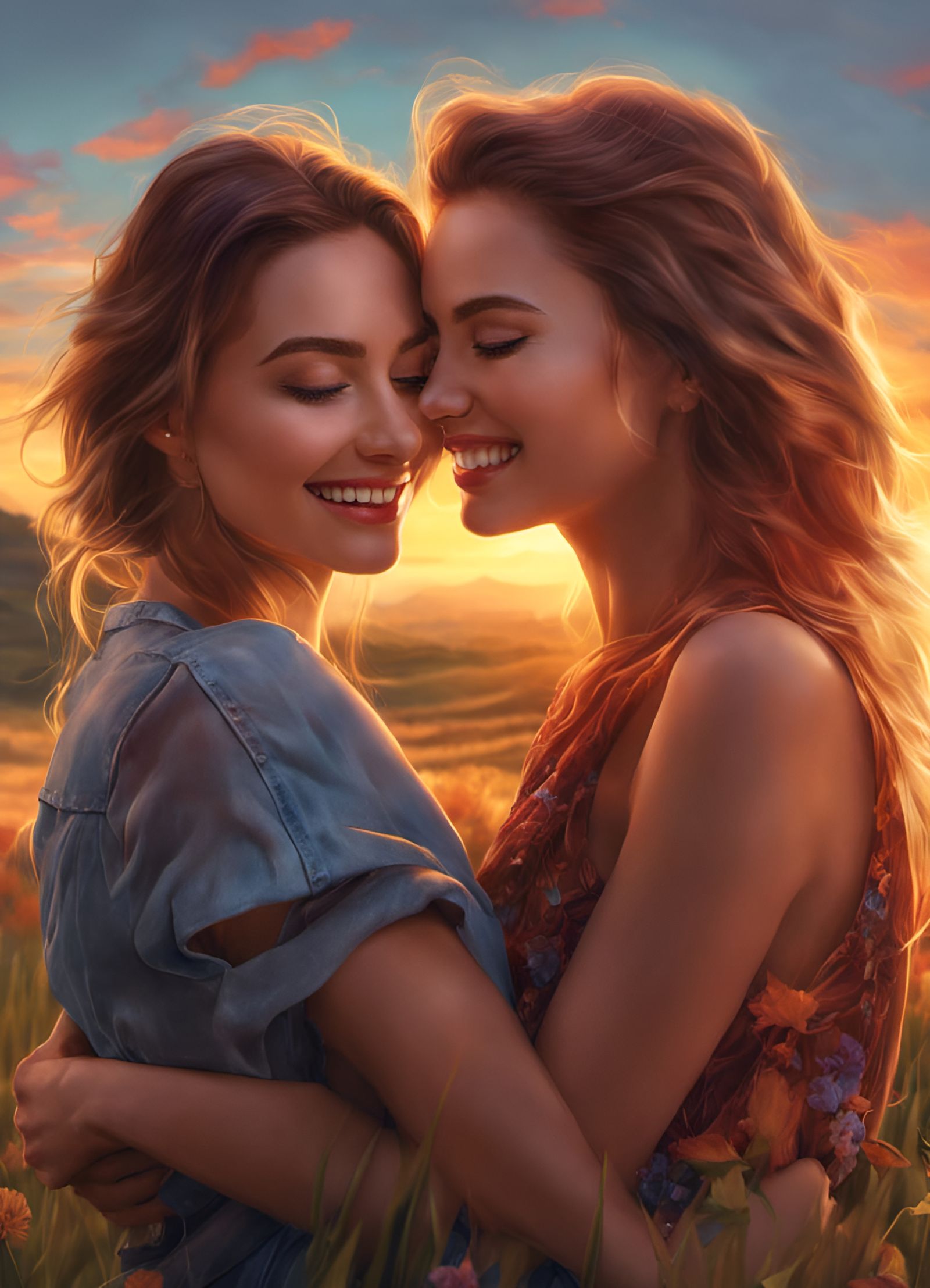 Best friends reunited - AI Generated Artwork - NightCafe Creator