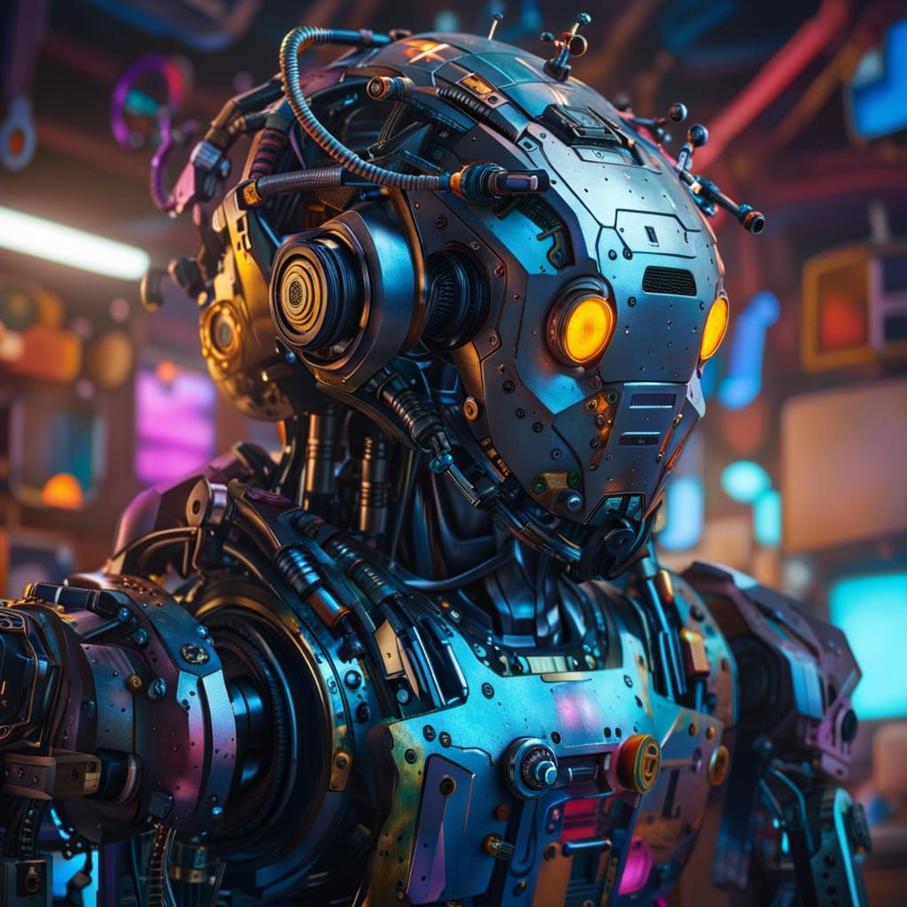 Robotic Mech - AI Generated Artwork - NightCafe Creator