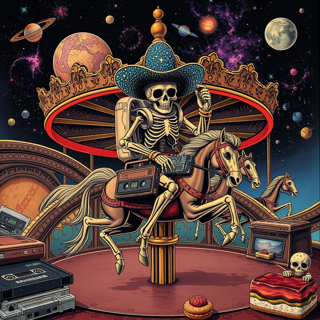 The skeletal circus derails - Skeleton Astronaut's Cosmic Ca...