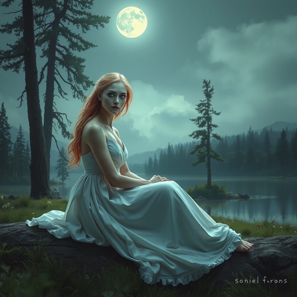 Surreal Mood of Tranquility in a Futuristic Hudson... - AI Art