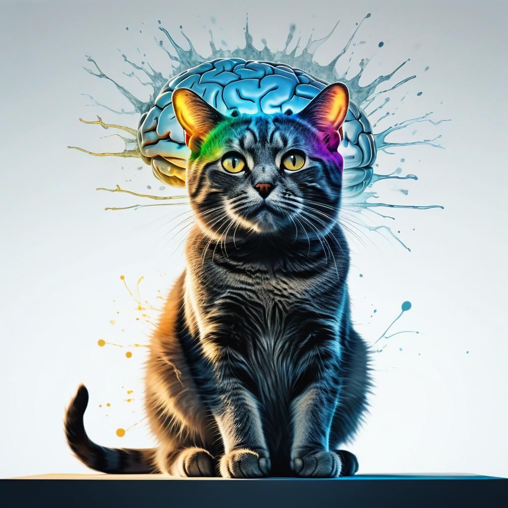 Cat brain - AI Generated Artwork - NightCafe Creator