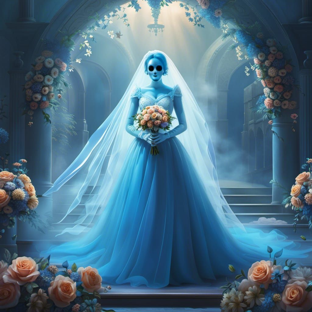 Super cute transparent ghost misty bodies floating blue smoky body ...