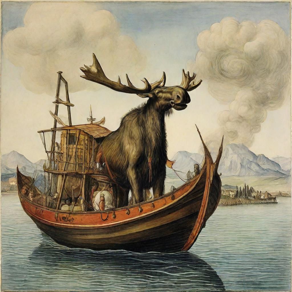 Moose boat with horns Unconventional boats by Otto Dix and Filippo ...