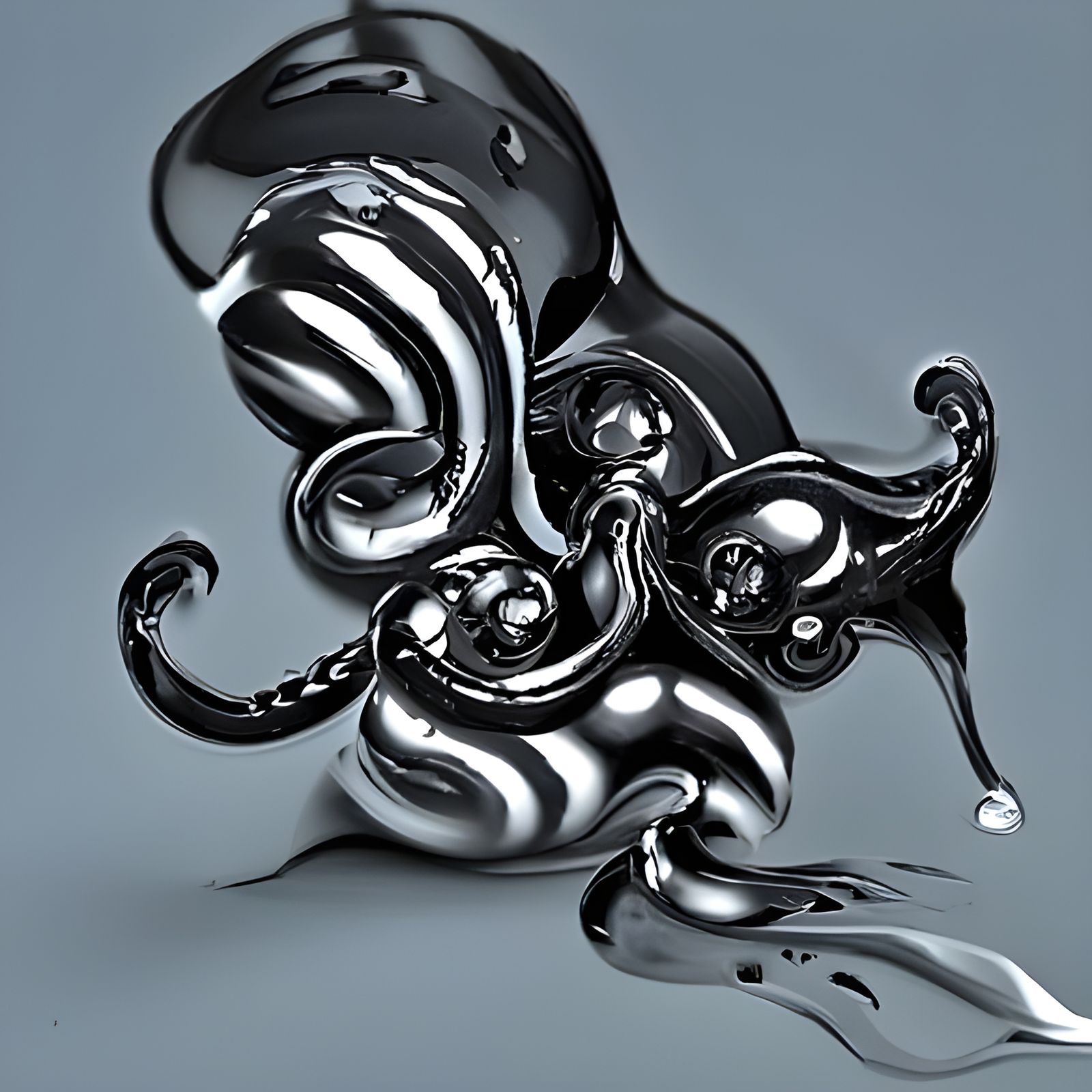Melting creature - AI Generated Artwork - NightCafe Creator