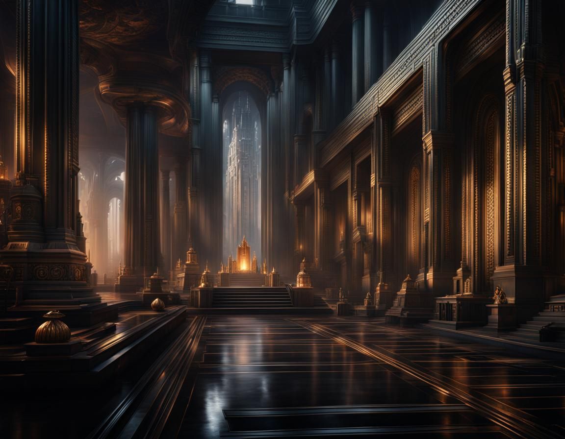 Dark Temples of Disaster 17 - AI Generated Artwork - NightCafe Creator