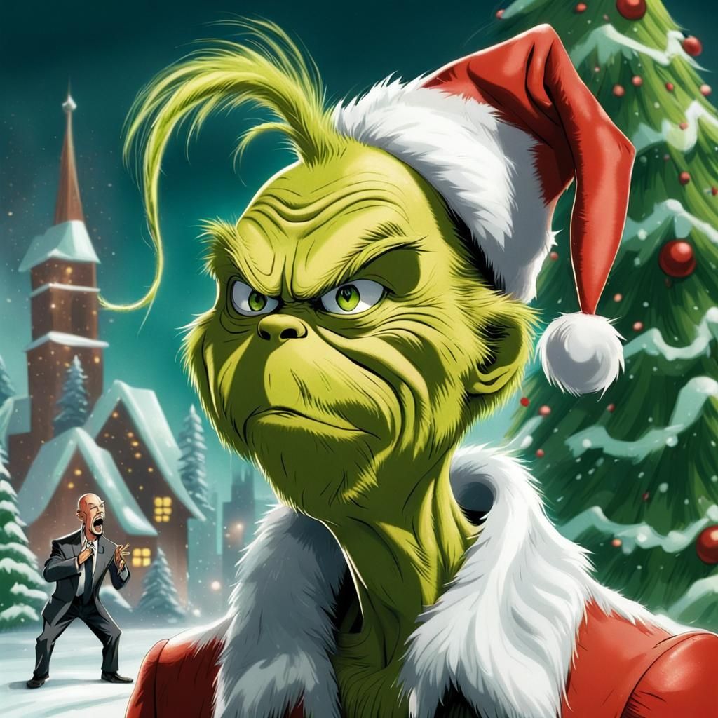 The Grinch at Nakatomi Plaza - AI Generated Artwork - NightCafe Creator