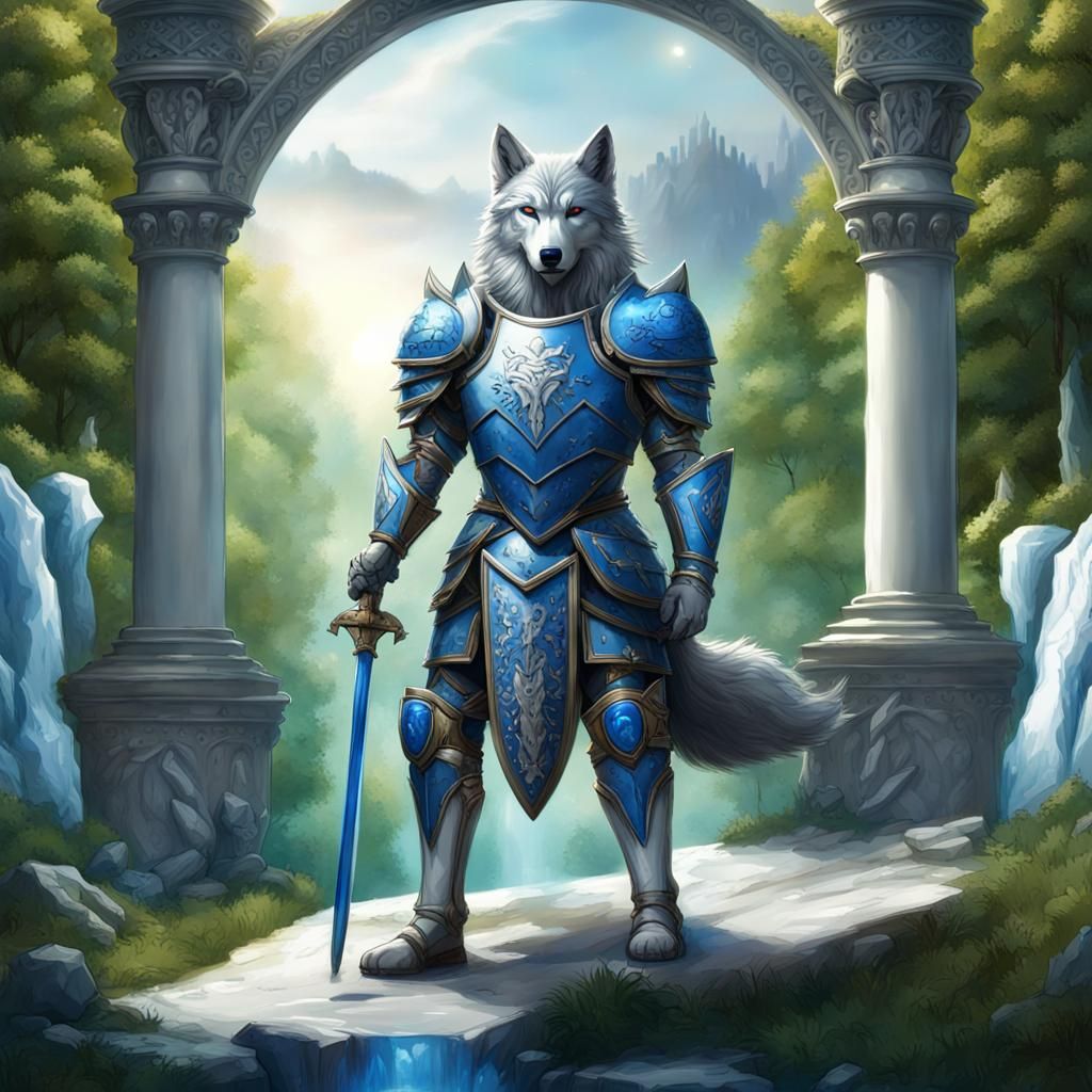 Wolf Knight - AI Generated Artwork - NightCafe Creator