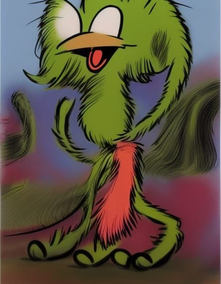 in the artistic cartoon style of Ted Geisel, Dr. Seuss." - AI Generated ...