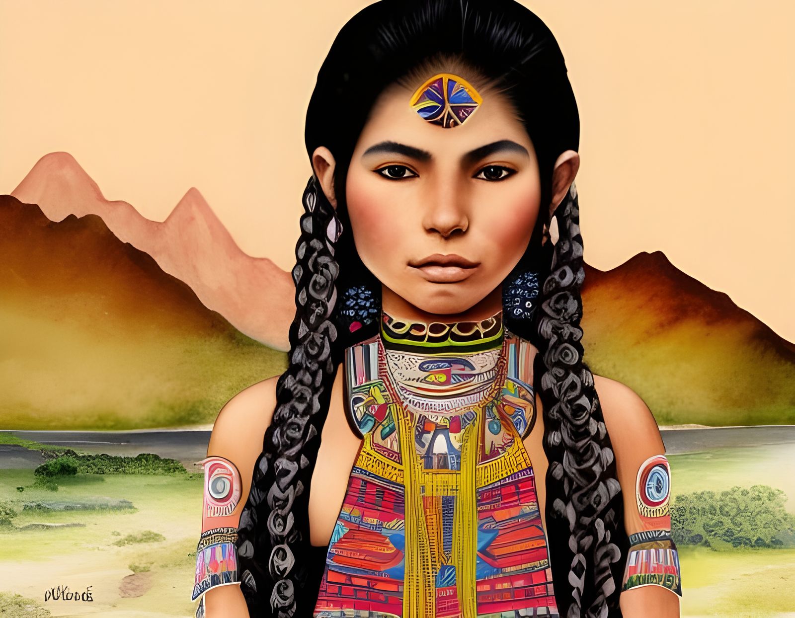 Inka Princess #10 - AI Generated Artwork - NightCafe Creator