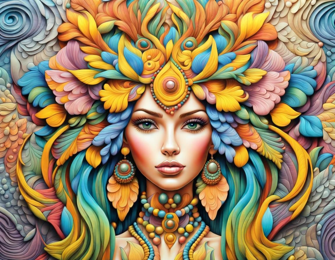 Exotic lady - AI Generated Artwork - NightCafe Creator