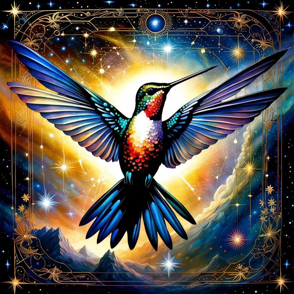 Colorful Colibri - AI Generated Artwork - NightCafe Creator