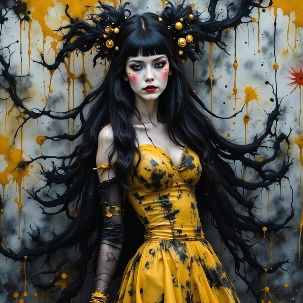 Surreal Underwater Marionette Scene in Dark, Inky ... - AI Art