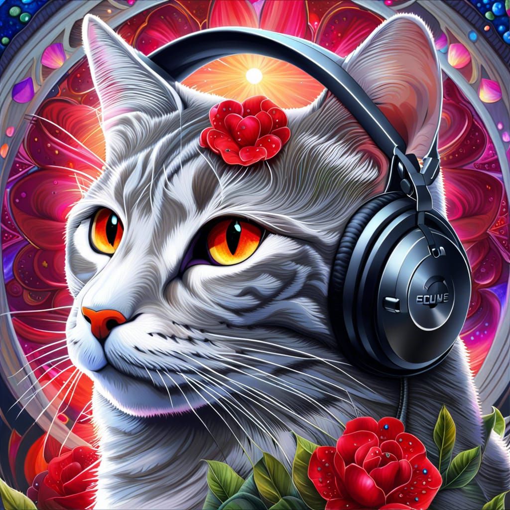 Grey Tabby Cat : r/nightcafe