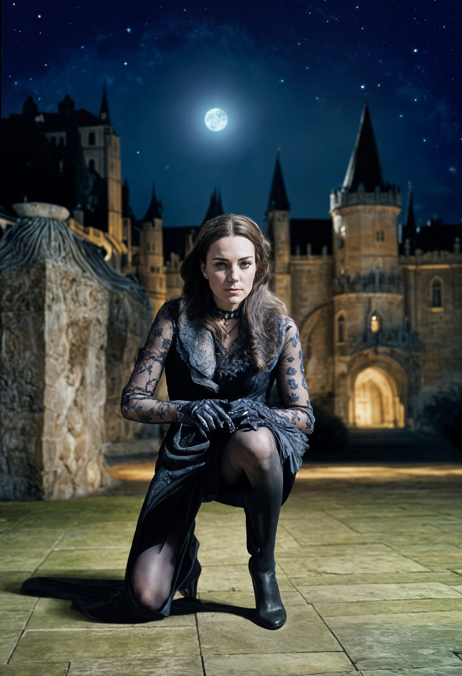 Kate Middleton as Gothic Queen - Kate Middleton in Gothic Ma...