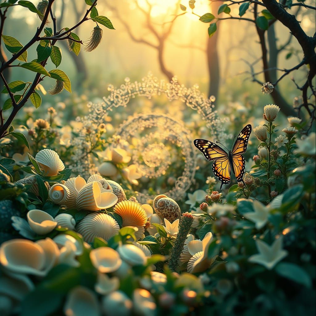 A garden inspired by infinite recursive revealing patterns of natural ...