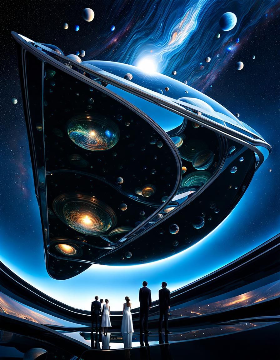 Space Station - AI Generated Artwork - NightCafe Creator