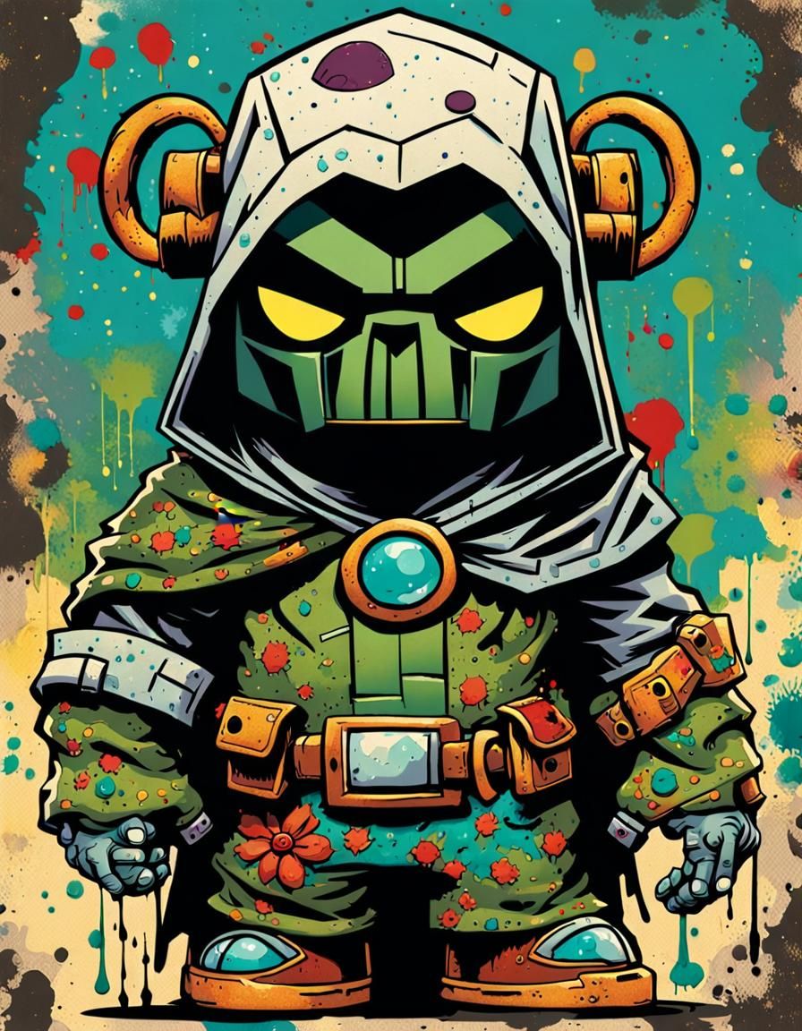 Skottie Young “Doctor Doom” - AI Generated Artwork - NightCafe Creator