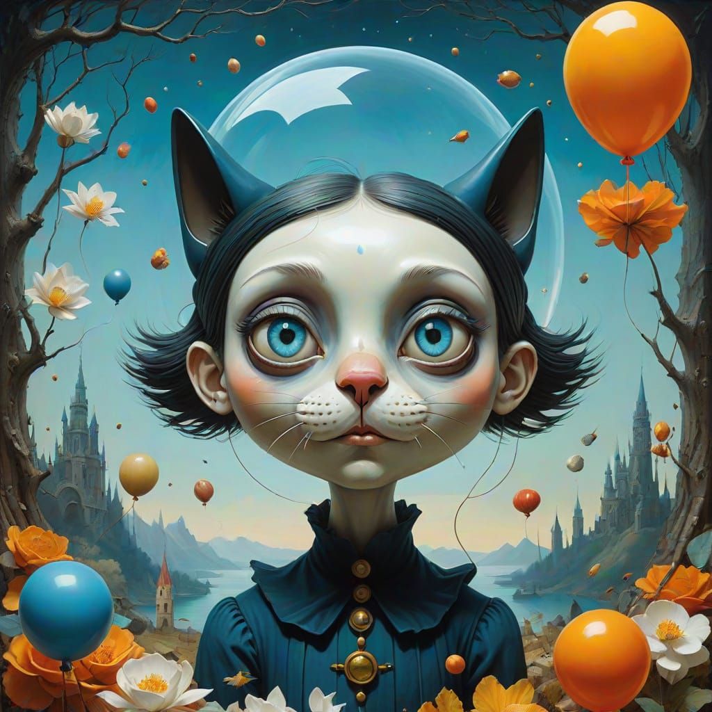 Dark Surrealistic Pinocchio Portrait in Steampunk ... - AI Art