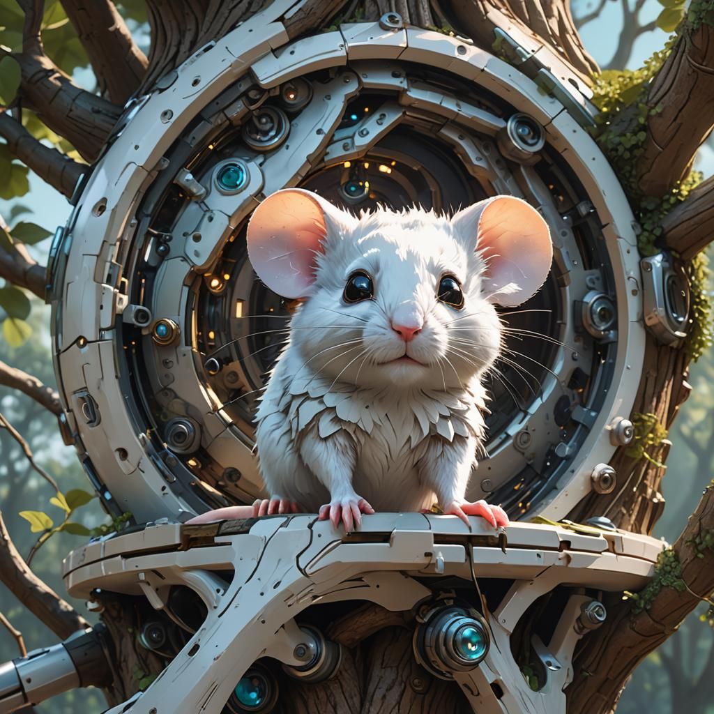 The Hightech Tree Mouse. - AI Generated Artwork - NightCafe Creator