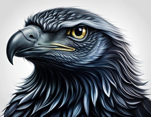 Obsidian Eagle - AI Generated Artwork - NightCafe Creator