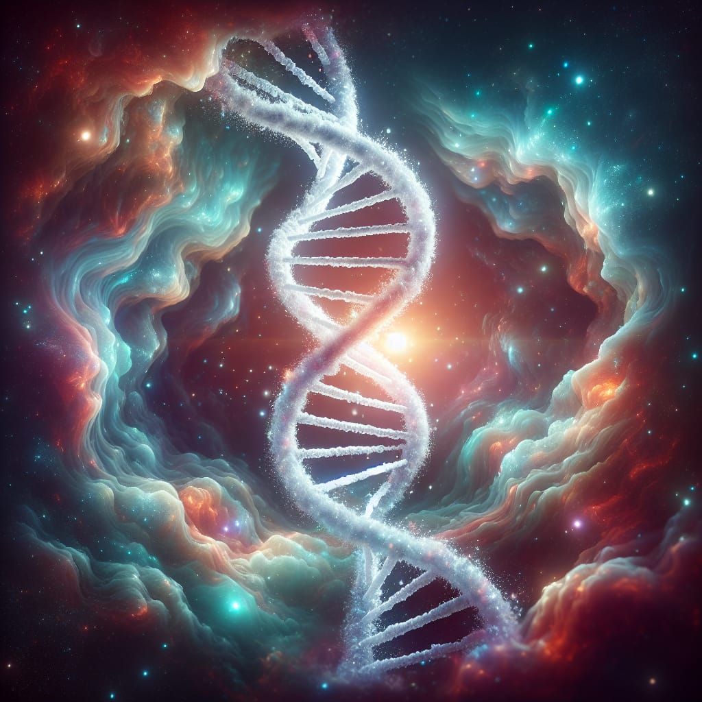 DNA geometry - AI Generated Artwork - NightCafe Creator
