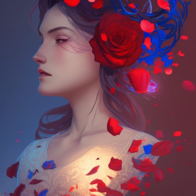 Rose Petals - AI Generated Artwork - NightCafe Creator