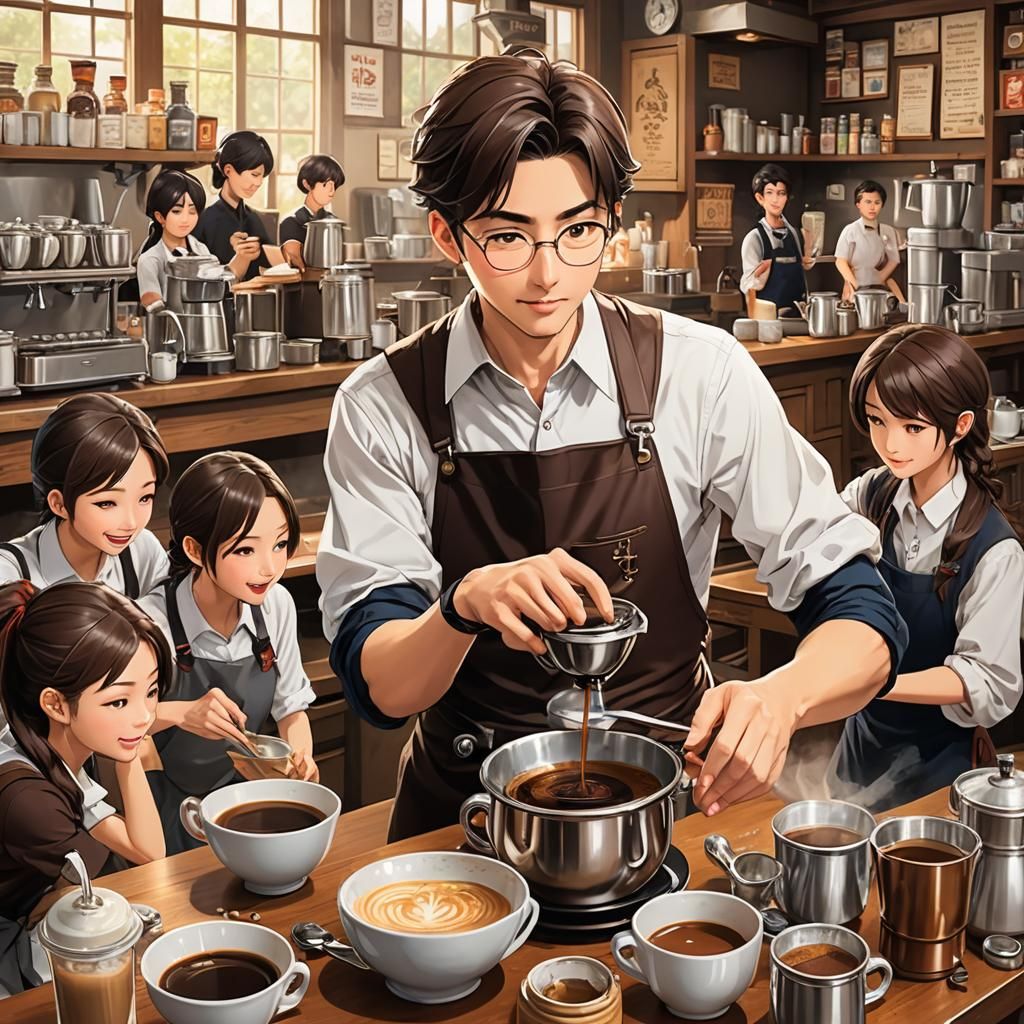 professional barista - AI Generated Artwork - NightCafe Creator