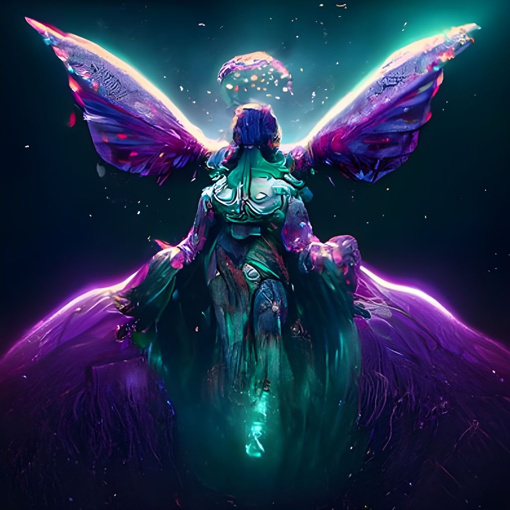 Cosmic Angels v3 - AI Generated Artwork - NightCafe Creator