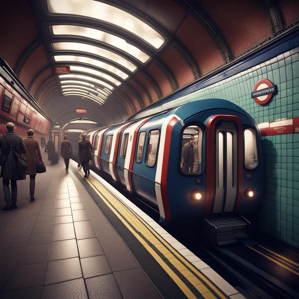 A London underground tube station. - AI Generated Artwork - NightCafe ...