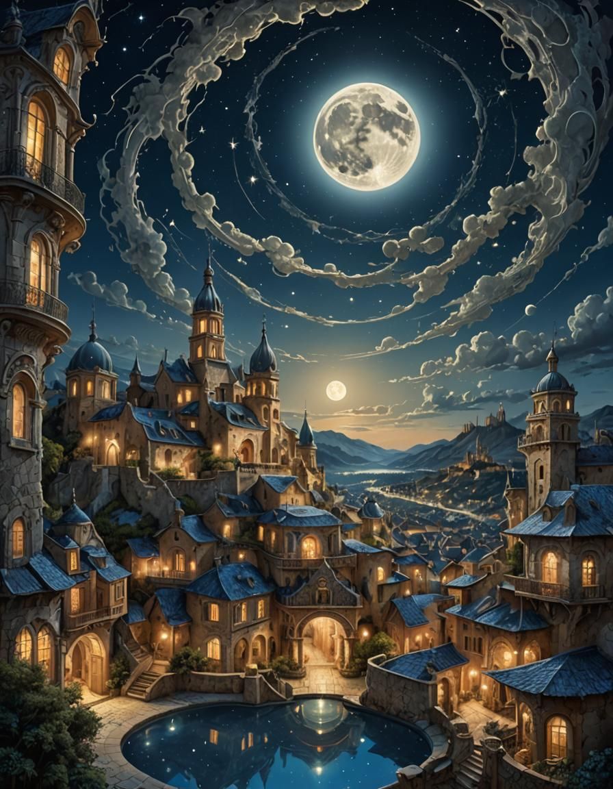 Moon Loom - AI Generated Artwork - NightCafe Creator