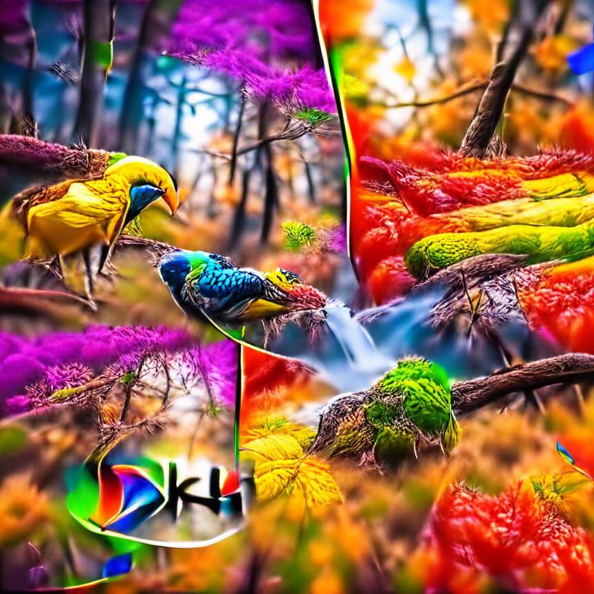 Awesome Colourful Nature Ai Generated Artwork Nightcafe Creator