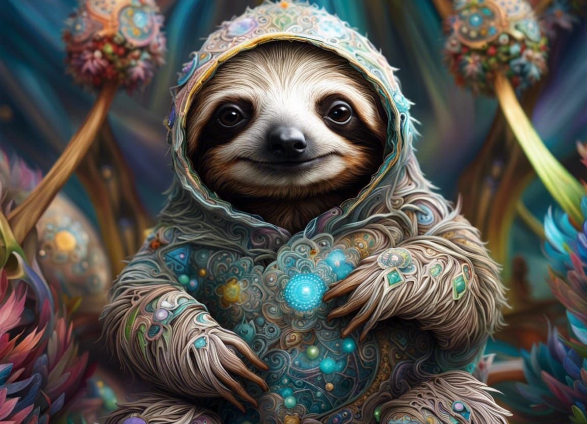 sloth magic (#329) - AI Generated Artwork - NightCafe Creator